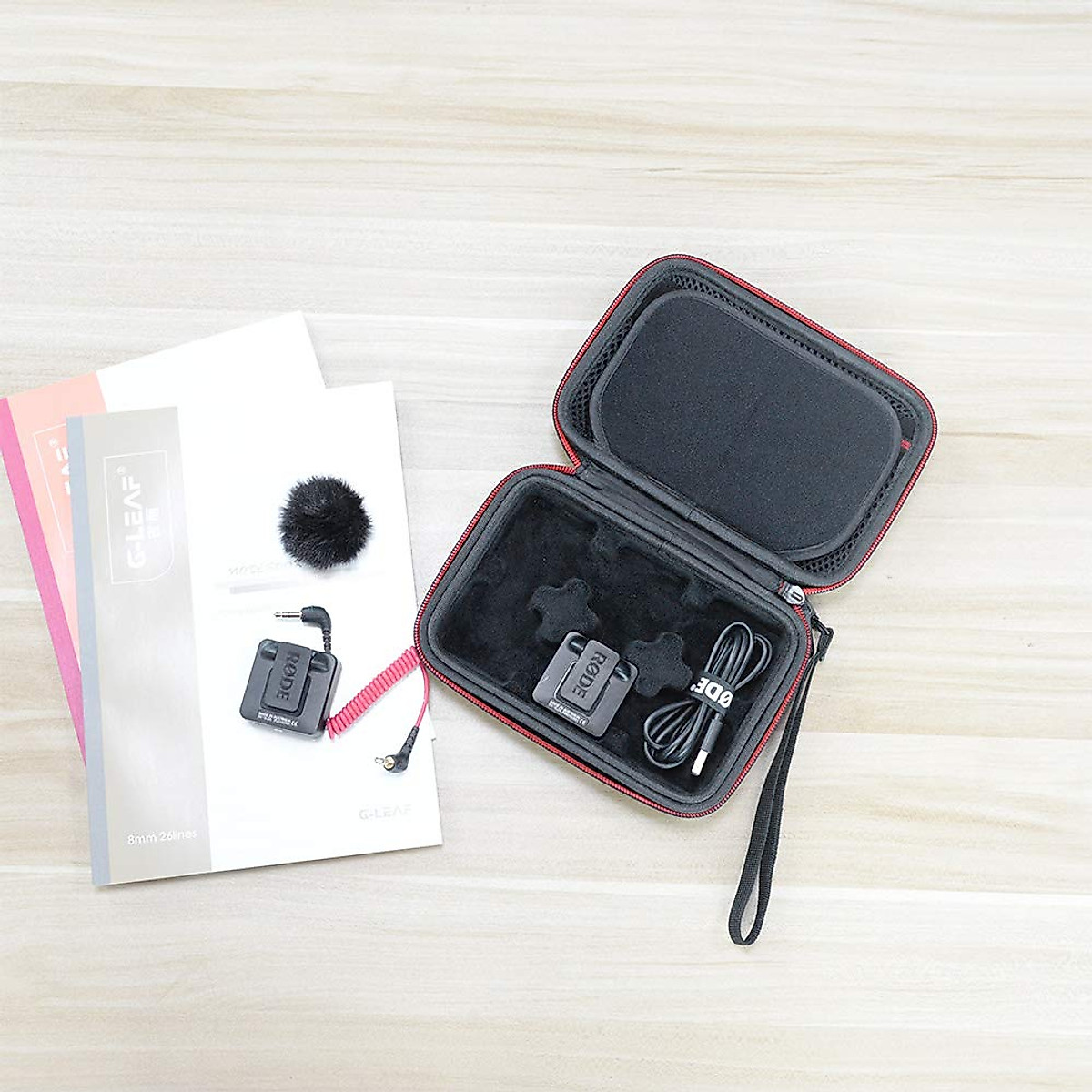 RLSOCO Case for RØDE Wireless Go II/Wireless ME/Wireless GO Wireless Microphone System - Fits for Rode Wireless Go 2 Microphone (Black)