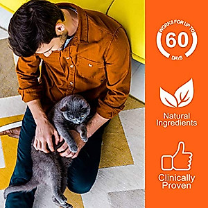 Calming Collar for Cats - 2 Pack Adjustable Natural Pheromone Kitten Collars Reduce Anxiety