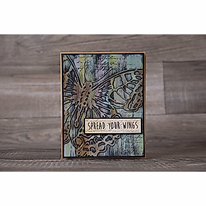 Sizzix Thinlits Die 665201 Perspective Butterfly by Tim Holtz, Multicolor