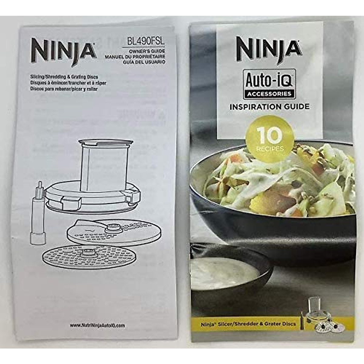 Ninja Chute Feed Lid Slicer Shredder Grater Discs for 40oz Bowl BL491 BL492 BL493 BL494 CT670V CT671AV CT672A CT672V Blender - MUST READ Details -