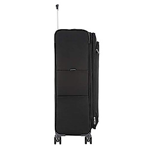 Samsonite Unisex Adults’ Luggage Suitcase, Black, Spinner L Expandable (78 cm-112.5 L)