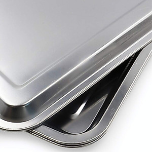 Stainless Steel Tray - 3Pcs Stainless Steel Tattoo Trays Medical Dental Tray Piercing Instrument Tool Tray Flat 13.5'' X 10'' for Tattoo Kit Tattoo Supply