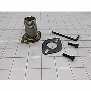 GenExhaust for Champion 3500/3200W & 3100/2800W Inverter Generator or Any Generator with a Model NO.88 Cover Plate Generator 3/4" NPT (National Pipe Taper) Steel Exhaust Extension Hardware only