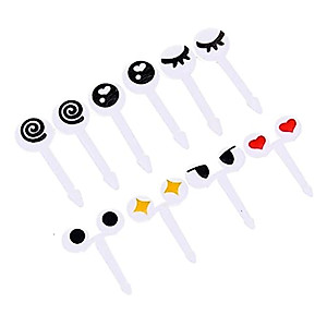 pulabo Cute Eye Mini Food Fruit Picks Kid Forks Bento Lunch Box Tool Tableware Excellent and Beautiful