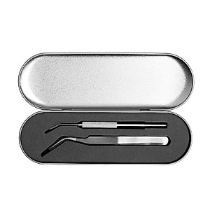 Tick Killer Platinum Tick Removal Tool Set, Stainless Steel Tick Remover Tweezers Kit, Protective Metal Case, Identification Card & Plastic Mini Bags