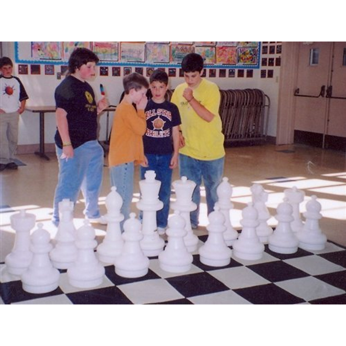 MegaChess Giant Oversized Premium Chess Set with 25 Inch Tall King with Quick Fold Nylon Mat