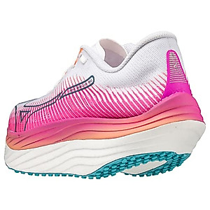 Mizuno Women's Wave Rebellion Pro Running Shoe, White/Silver, 7.5