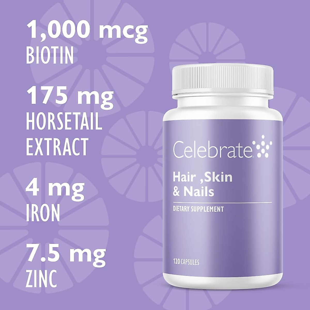 Celebrate Vitamins Hair, Skin and Nails - 120 Capsules