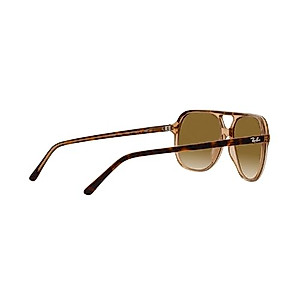 Ray-Ban RB2198 Bill Square Sunglasses, Havana On Transparent Brown/Clear Gradient Brown, 56 mm