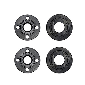 4PCS 5/8 Angle Grinder Outer Lock Nut 2 Pack Flange Nuts for Compatible with 5/8"-11 Dewalt Bosch Black Decker Makita HE001-2