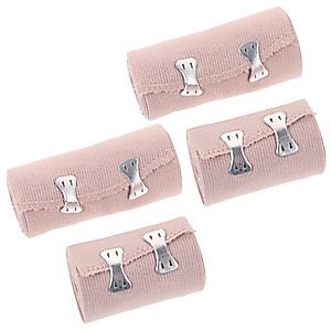 Healeved 4pcs Bges Pressure Medicals Cohesive Tape Wrap Latex- Free Hook and Foot Wrap Leg Wraps First Aid Supplies