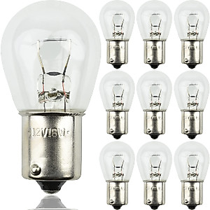 Diximus Pack of 10 Bulbs 1141 S8 Low Voltage Landscape Light Bulbs 12V 18W BA15s Bayonet 18W Lamp