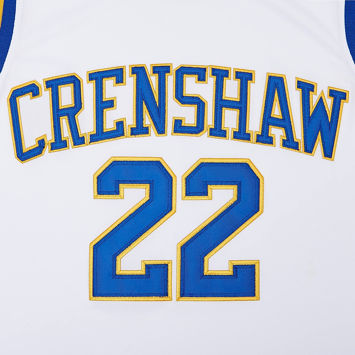 McCall #22 Wright #32 Love and Basketball Moive Crenshaw Basketball Jersey (#22 White, Large)