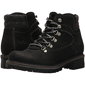 Bos. & Co. Women's Hartney Hiking Boot, Black Nubuck/Boil Wool, 36 M EU (5.5-6 US)