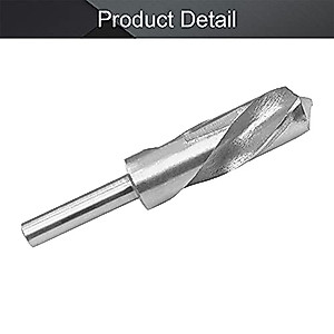 Utoolmart Reduced Shank Drill Bit 27mm High Speed Steel HSS 4241 with 1/2 Inch Straight Shank 1pcs