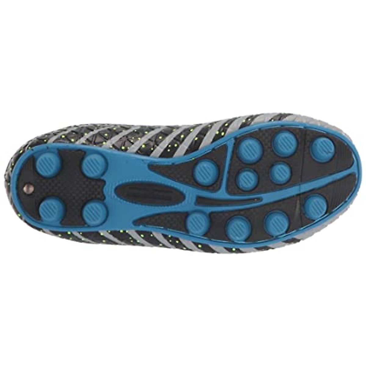 Vizari Bolt FG Soccer Shoes | Firm Ground Cleats for Outdoor Surfaces and Fields | Lightweight and Easy to wear Youth Outdoor Soccer Cleats | Blue/Black/Silver | 9.5 Toddler