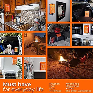 Supa Ant Emergency Fire Blanket for Home and Kitchen - 2 Pack 1500F High Visibility (Glow in The Dark) Smother Kitchen Fire Blanket - CE Certified Hero Fire Blankets Emergency for Home (40in)