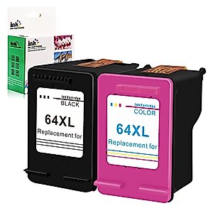 ewigkeit Remanufactured High-Yield 64 Ink Cartridge Replacement for HP 64XL for HP Envy Photo 7155 7855 6255 7120 6252 6220 6230 6258 7158 7130 7132 7164 7858 7800 6222 Printer (1 Black 1 Tri-Color)