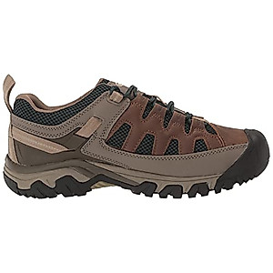 KEEN Women's Targhee Vent Low Height Breathable Hiking Shoes, Timberwolf/Sea Moss, 8.5