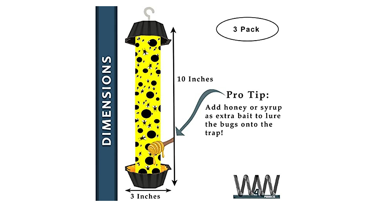 Jumbo Fly Stick - Effective Non-Toxic Fly Trap for Indoor & Outdoor Use