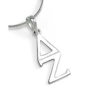 The Collegiate Standard Delta Zeta Sorority Sterling Silver Classic Lavaliere