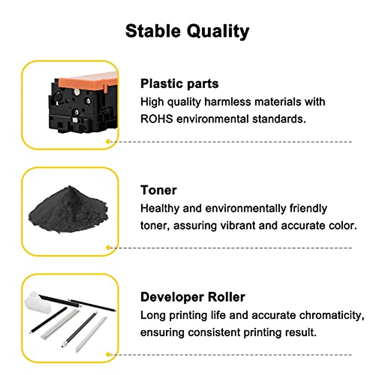 Toner Bank Compatible Toner Cartridge Replacement for HP 206X W2110X 206A W2110a for HP Laserjet Pro MFP M283FDW M255DW M283CDW M283 M255 Black Printer Ink (2-Pack, High Yield)