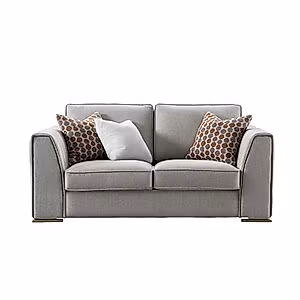 Acanva Luxury Mid Century Modern Linen-Like Living Room Sofa, 66“W, Grey Loveseat