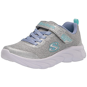 Skechers Kids Girls 302480L Sneaker, Light Grey, 13 Little Kid