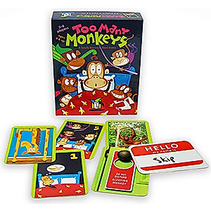 Gamewright Too Many Monkeys Multi-colored, 5"