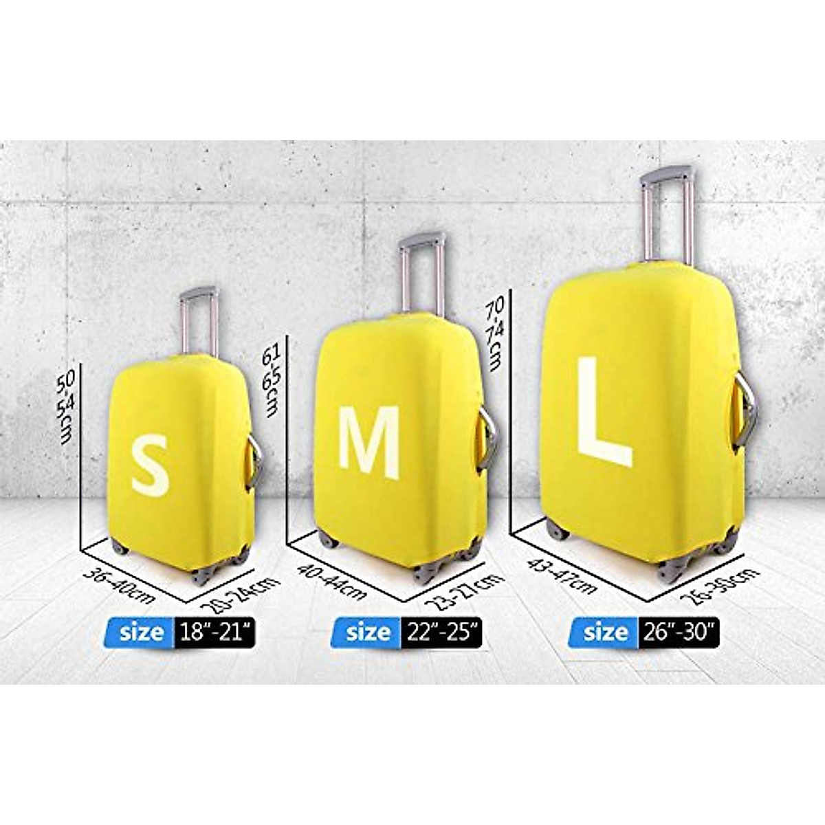 Bigcardesigns Luggage Covers Travel Suitcase Apply to 24/25/26 Inch Butterfly