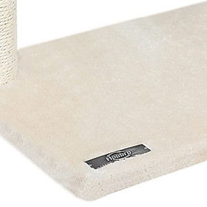 HOOBRO Cat Tree Tower for Indoor Cat, Small Cat Pet House Furniture for Kitten, 15.7 x 11.8 x 16.5 Inches, Plush Soft Hanging Basket Perch Hammock, with Sisal Cat Scratching Posts, Plush Toy BE08CT03