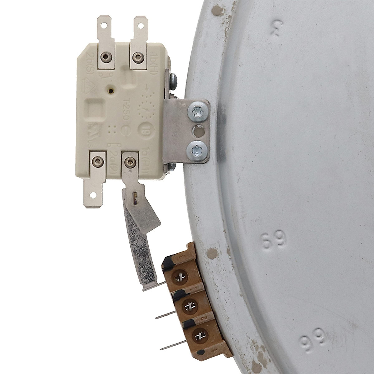 GE WB30T10130 Genuine OEM Dual Haliant/Radiant Surface Element for GE Range,White