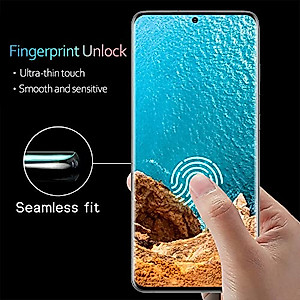 [2+2 Pack]Galaxy S21 Ultra Screen Protector, 9H Tempered, Ultrasonic Fingerprint Support, Samsung Galaxy S21 Ultra 5G Glass Screen Protector