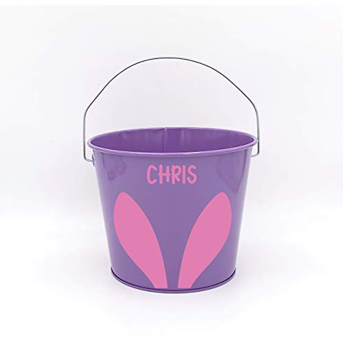 Personalized Big Ear Bunny Easter Pail