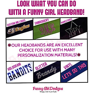 (Set of 7) 2.5 Inch Cotton Stretch Headbands From Funny Girl Designs (Official Funny Girl Designs Fall Set)