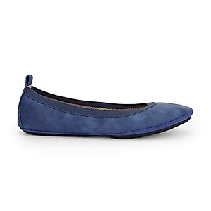 YNY Yosi New York Nina Foldable Ballet Flat in Royal Blue PETA-Approved Vegan Leather Royal Blue / 6
