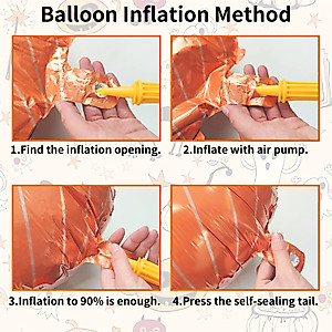 Halloween Foil Balloons 8pcs Large Size Mylar Foil Balloon Set Cute Round Pumpkin Black Cat Spider Web Witch Ghost for Halloween Party Favor Decoration, Home Decor Supplies