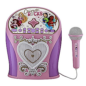 eKids Disney Princess Karaoke Machine, Easily Access Disney Playlists with New EZ Link Feature