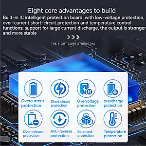 5200mAh 3.7v lithium ion battery with 2.0Pin JST-PH JST 2.0/2P Plug Rechargeable battery Pack lithium 3.7 volt batteries for Electronics, Toys, Lighting, Equipment, Bluetooth speaker other products.