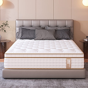 BedStory 14 Inch King Mattress, [Ultra-Durable] Gel Fresh Memory Foam and Innerspring Mattress in a Box, Supportive, Comfortable, and Cool Mattresses for Relaxing Your Body Pressure, Made in USA