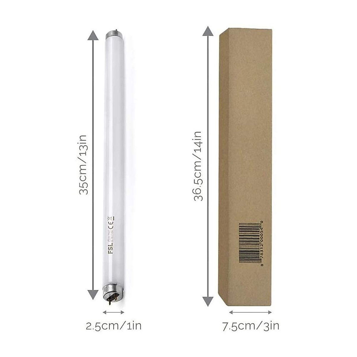 ASPECTEK Bug Zapper Replacement UV Lamp Bulb Light Tube 10W for 20W Electronic Bug Zapper
