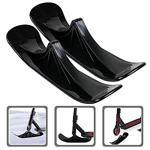 BESPORTBLE 1 Pair Scooter Sled Ski Sleigh Board Scooter Skiing Equipment Skiing Board Snow Sled Kids Snow Kick Scooter Snowboard Sledge Replacement Ski Board Ski Scooter Set Child or Balance