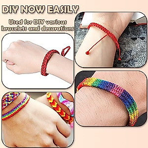 Horoper Wood Bracelet Jig U Shape Clear Scale Bracelet Jig Kit, DIY Hand Knitting Bracelet Jig Free Size Length Wooden Jig Bracelet Maker Holder with 2 Clips Bracelet Braiding Tool