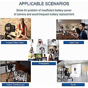 HY1C ACK-E8 AC Power Adapter LP-E8 DR-E8 Dummy Battery Kit for Canon EOS Rebel T5i T4i T3i T2i 700D 650D 600D 550D Cameras