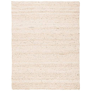 SAFAVIEH Natura Collection 8' x 10' Ivory NAT263A Handmade Wool Area Rug