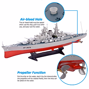 German Bismarck Military Battleship 1/360 RC 28" Warship R/C Cruiser