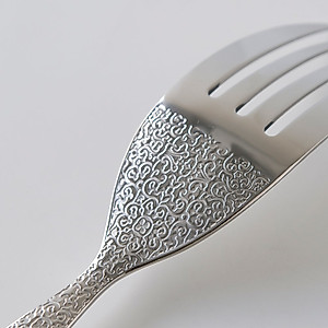 Alessi Dressed Serving Fork, Silver