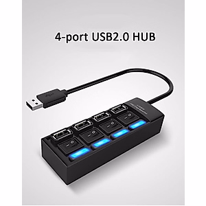 4 Port Smart Charging hub with Switch on/Off Feature per Port