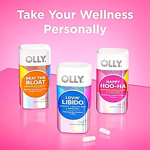 OLLY Beat The Bloat Capsules, Digestive Support Enzymes, Supplement for Women - 25 Count
