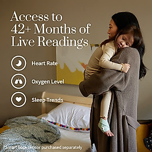 Owlet Dream Sock Extension Pack - Increases Size of Sock Monitor - Fits ages 18 Months to 5 Years - Mint